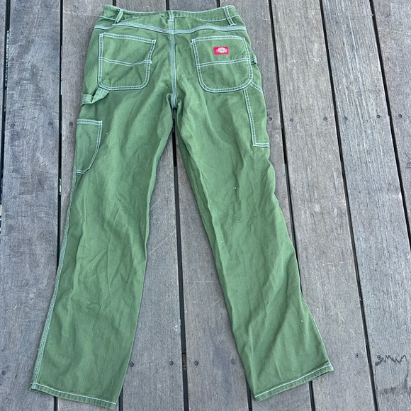 Dickies | Pants & Jumpsuits | Dickies Green Wide Leg Cargo Pant | Poshmark
